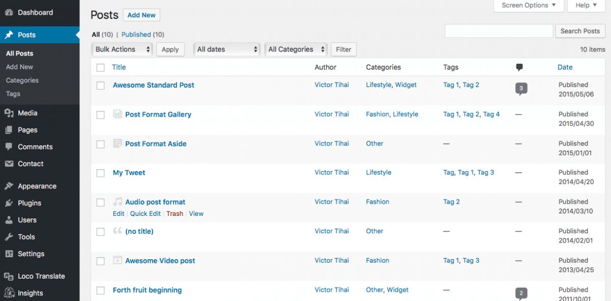 All Posts - WPlook Documentation