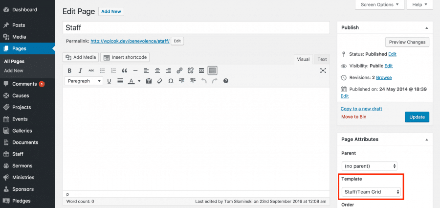 Displaying Staff - WPlook Documentation