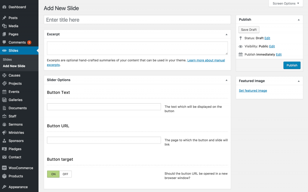 Add New Slide - WPlook Documentation