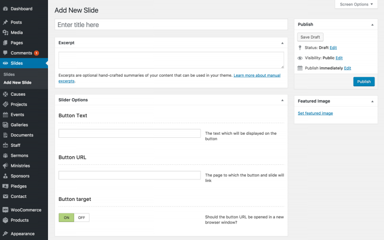 Add New Slide - WPlook Documentation