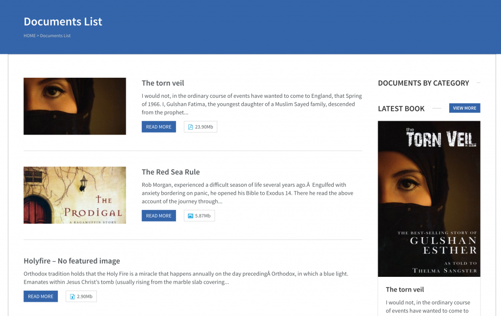 Displaying Documents - WPlook Documentation