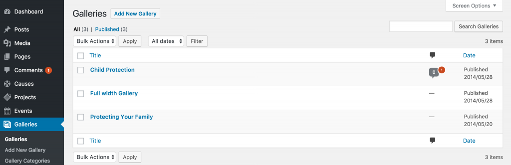 All Galleries - WPlook Documentation