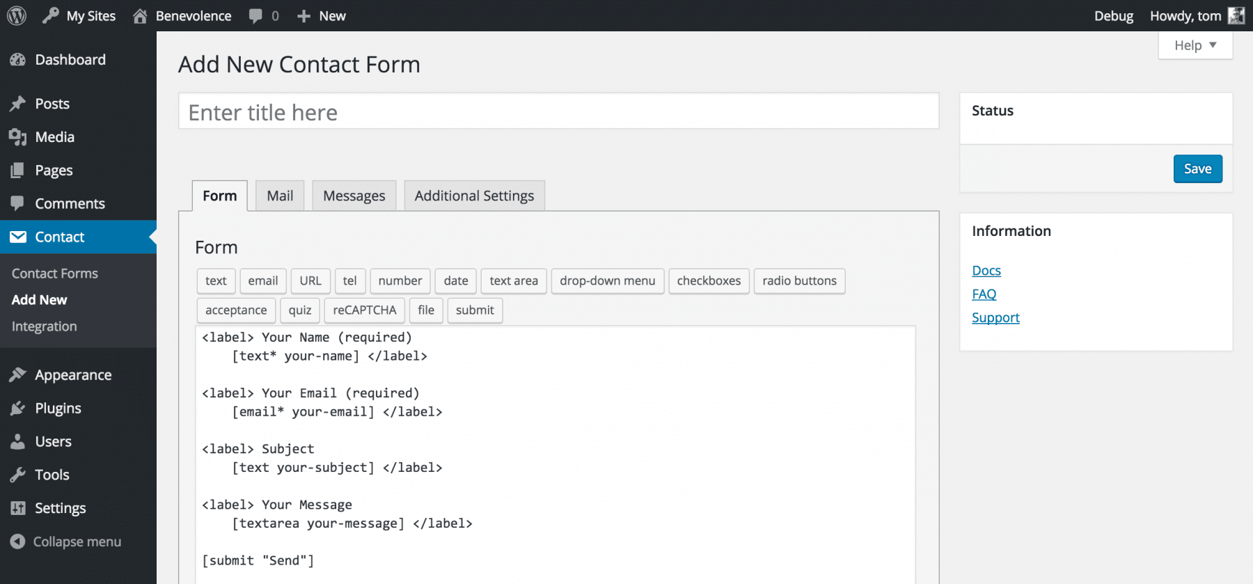 Authoring Contact Forms - WPlook Documentation
