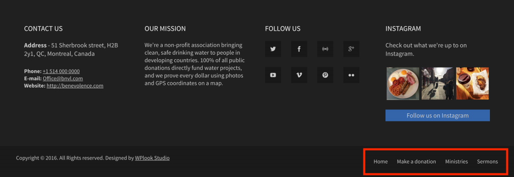 Menus - WPlook Documentation