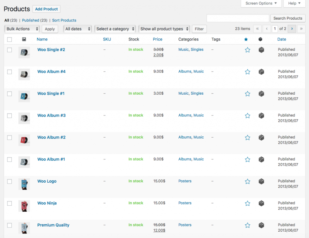 All Products - WPlook Documentation