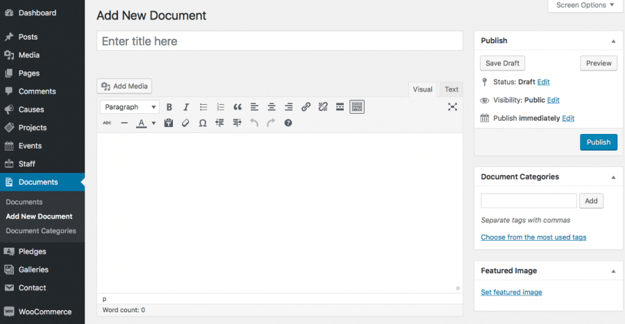 Add New Document - WPlook Documentation