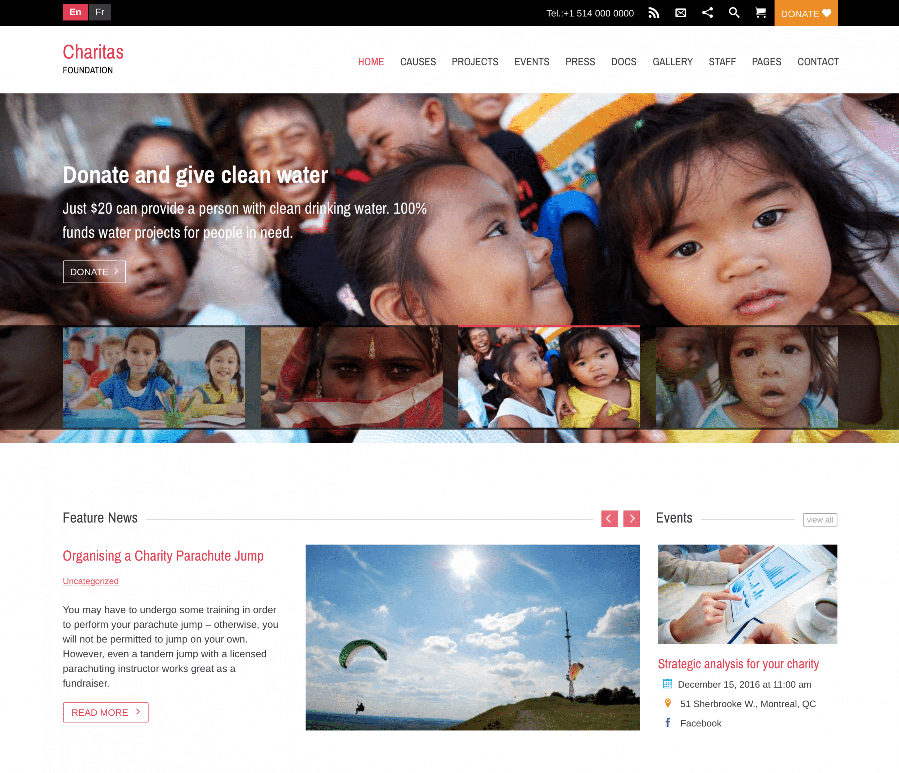 About Charitas - WPlook Documentation