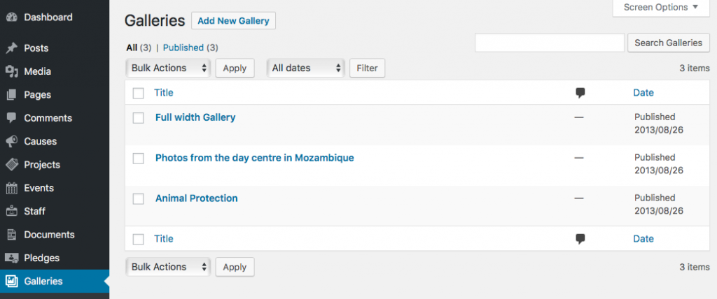 Galleries - WPlook Documentation
