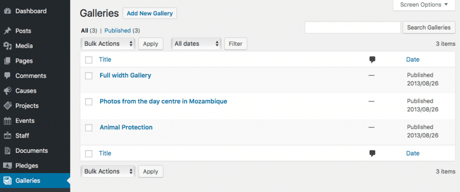 Galleries - WPlook Documentation