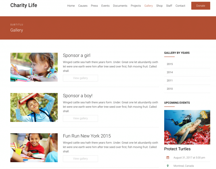 All Galleries - WPlook Documentation