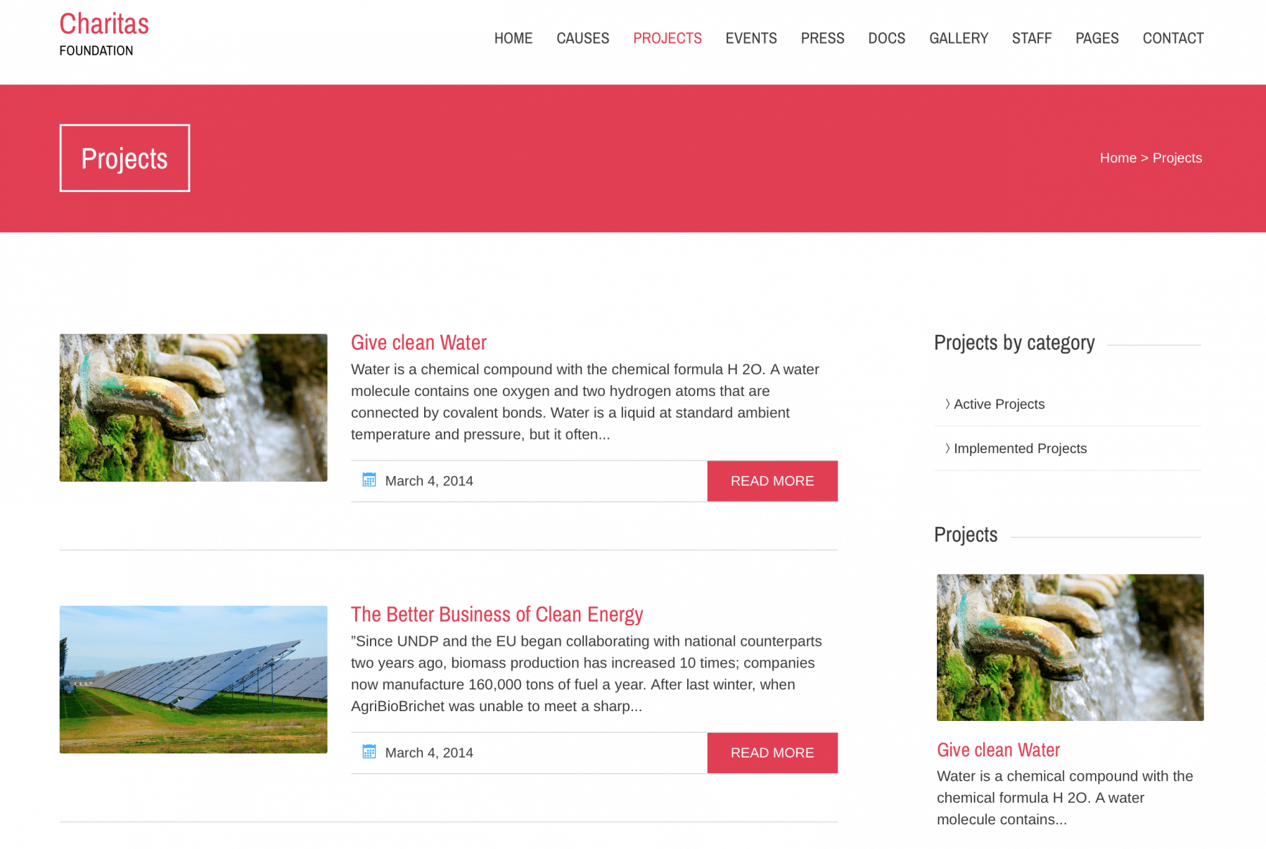 Projects - WPlook Documentation