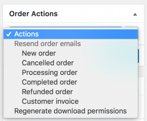 Order actions - WPlook Documentation
