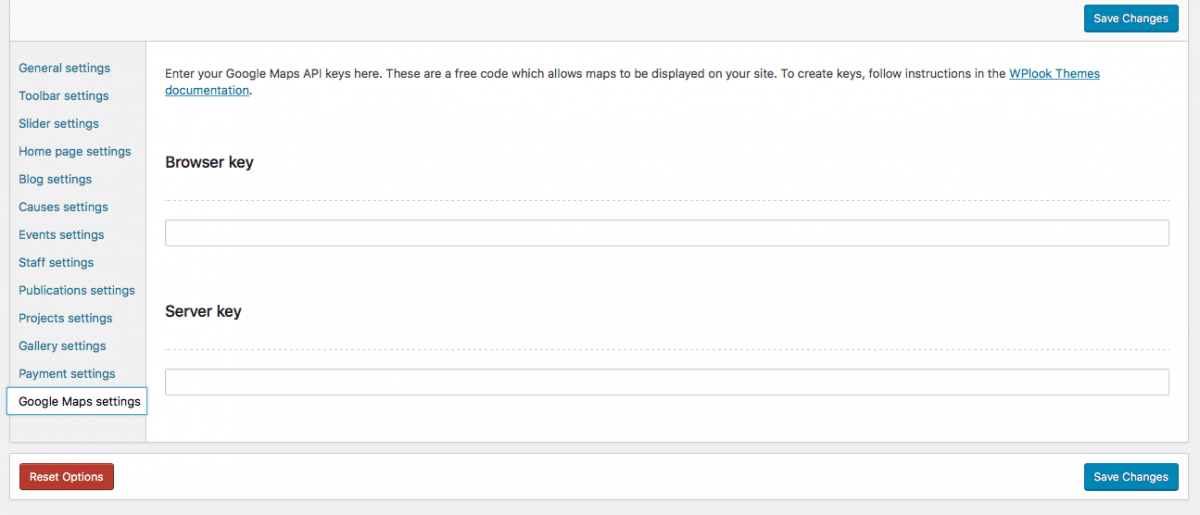 Google Maps Settings - WPlook Documentation