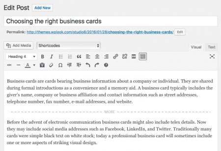 edict post - WPlook Documentation