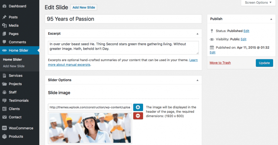 Add New Slide - WPlook Documentation
