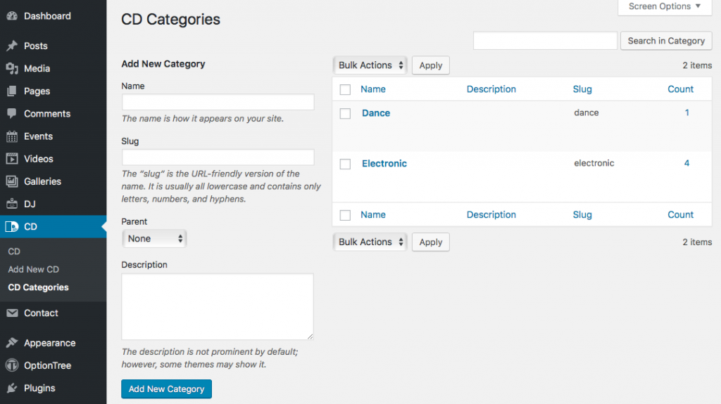 CD Categories - WPlook Documentation