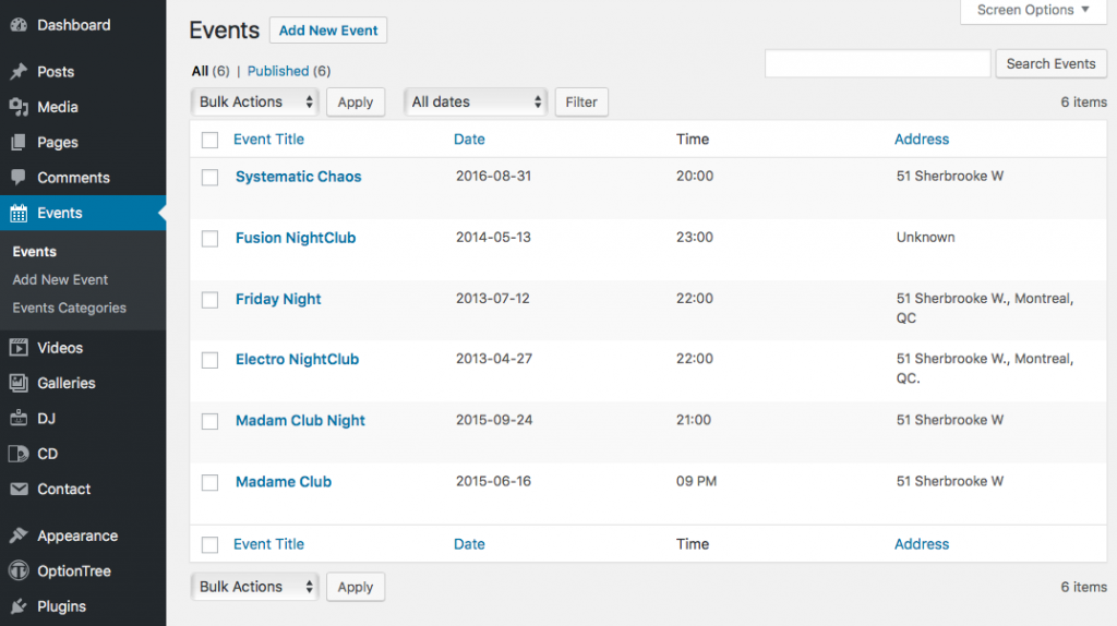Events - WPlook Documentation