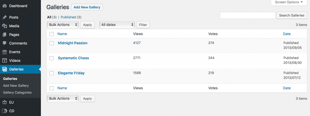 Galleries - WPlook Documentation
