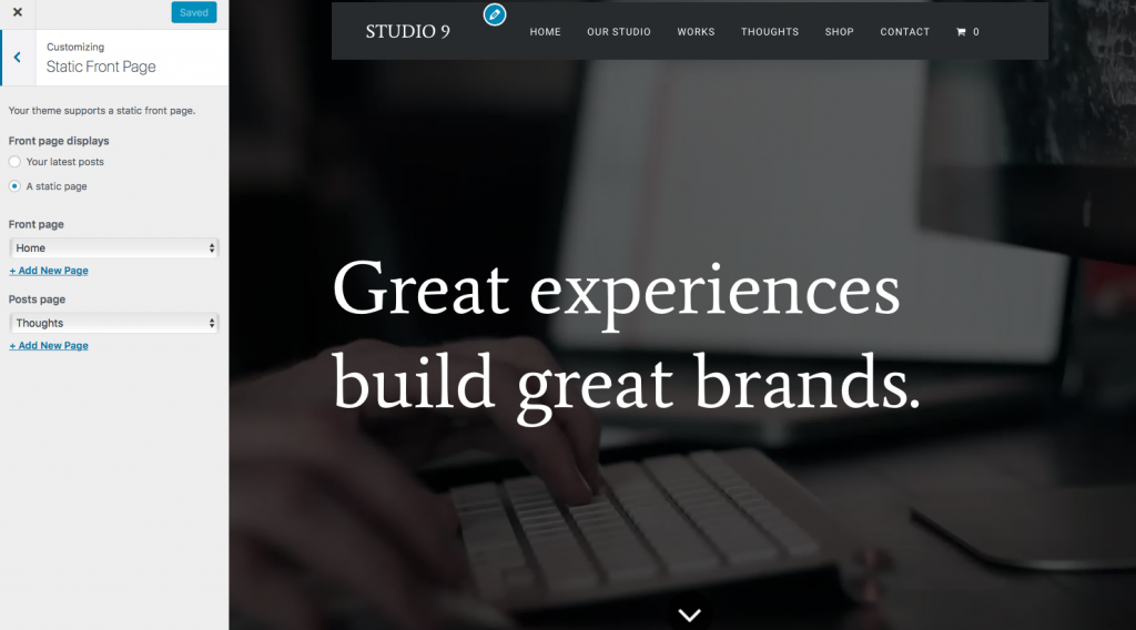 Customizer - WPlook Documentation