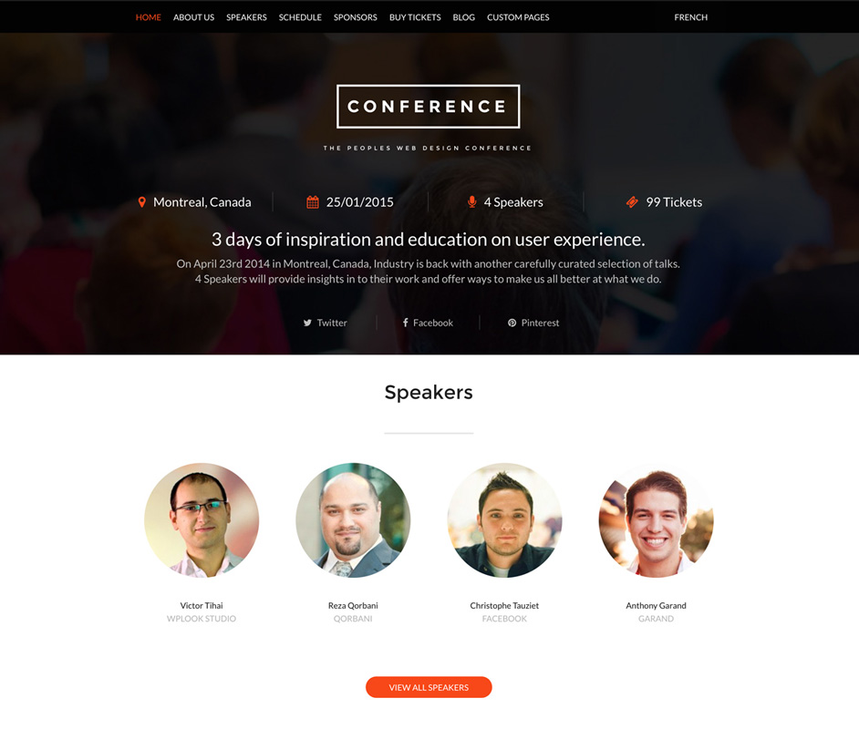 WordPress Event & Conference Theme - WPlook Studio